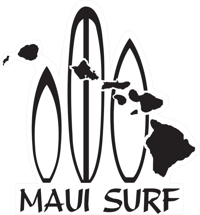 Island Surf Maui Decals– Rubber Stamp Plantation