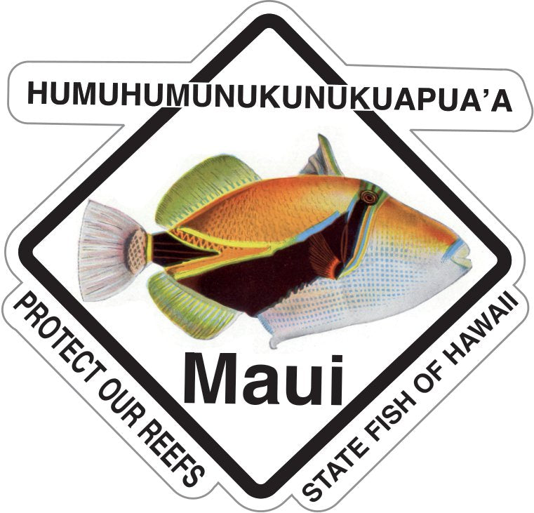 Humu on Board Maui Decals– Rubber Stamp Plantation