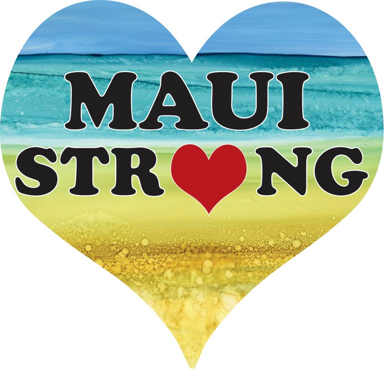 Maui Strong Hearts Decals– Rubber Stamp Plantation