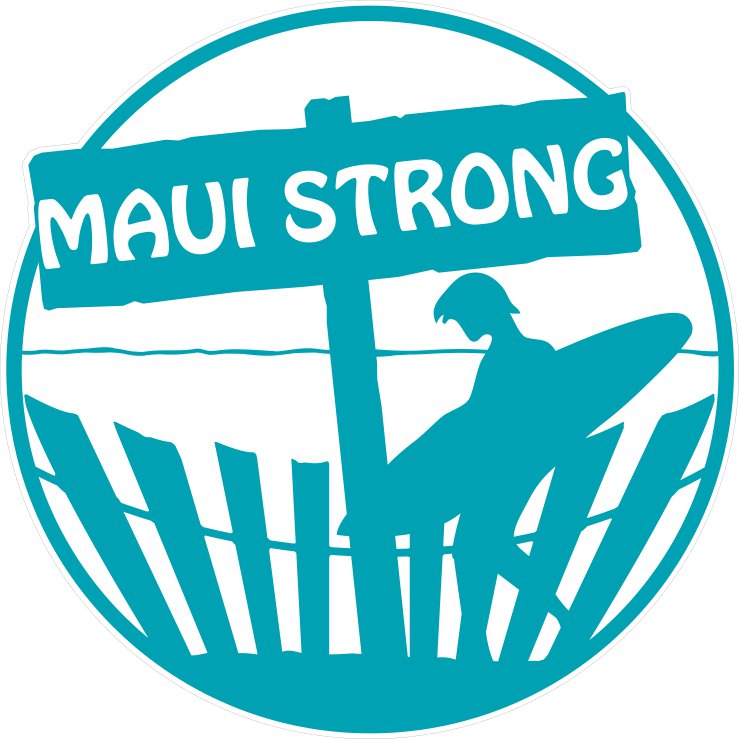 Maui Strong Surfer Decals– Rubber Stamp Plantation