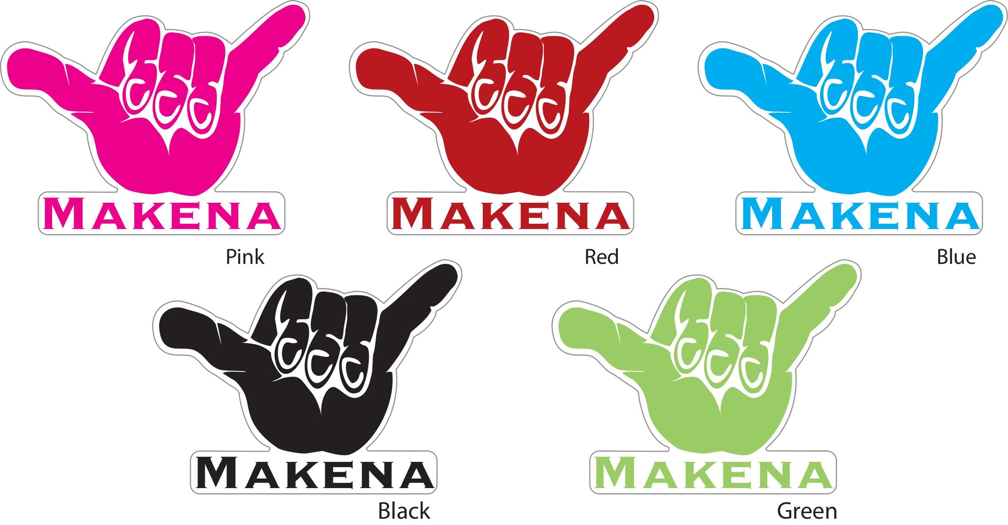 Shaka Makena Decals– Rubber Stamp Plantation