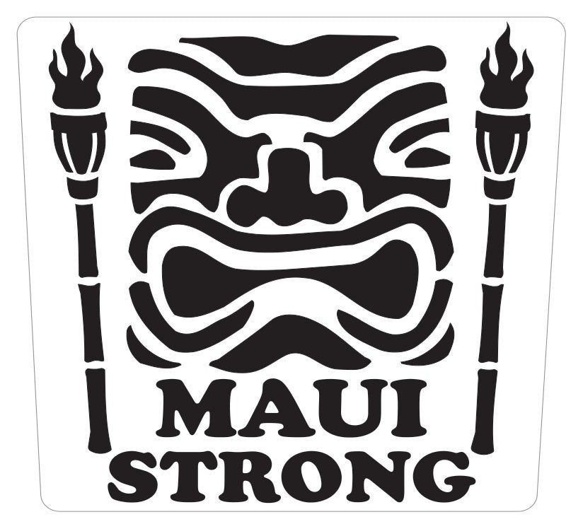 Maui Strong Tiki Decals– Rubber Stamp Plantation