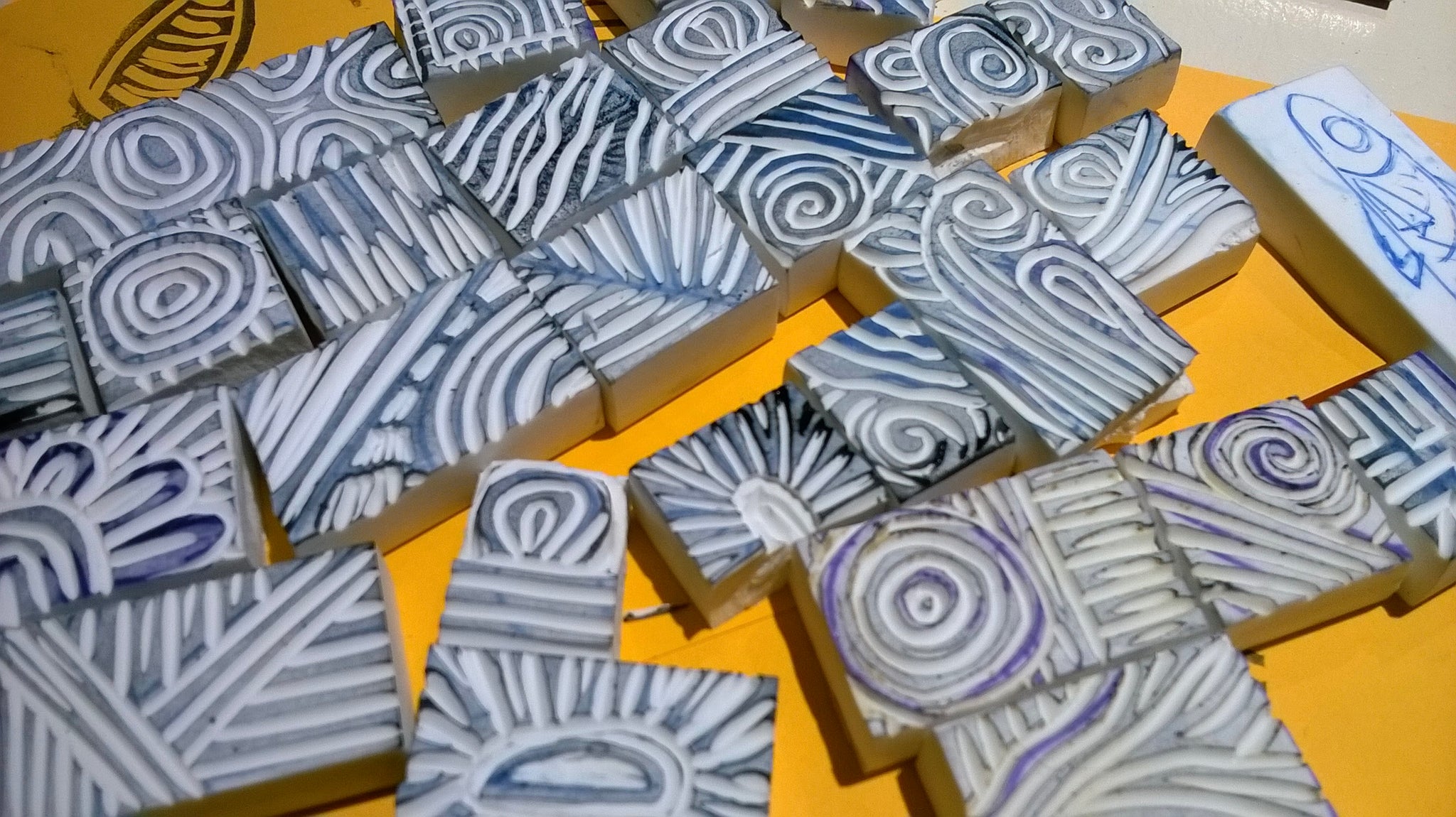 Carving “Rubber” Erasers-3 Pack– Rubber Stamp Plantation