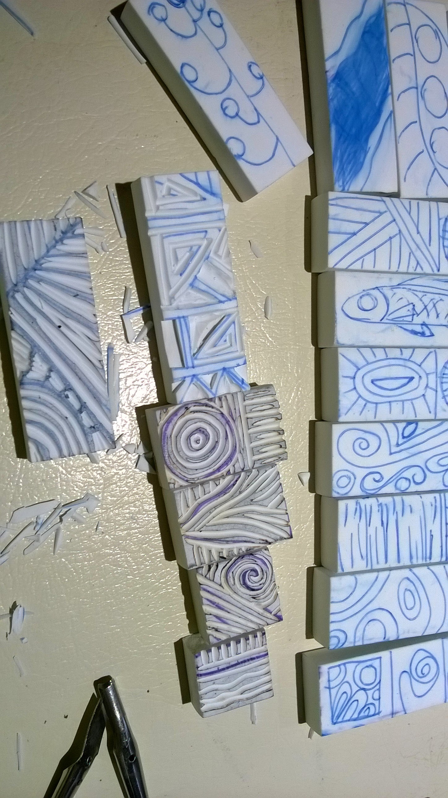Carving “Rubber” Erasers-3 Pack– Rubber Stamp Plantation