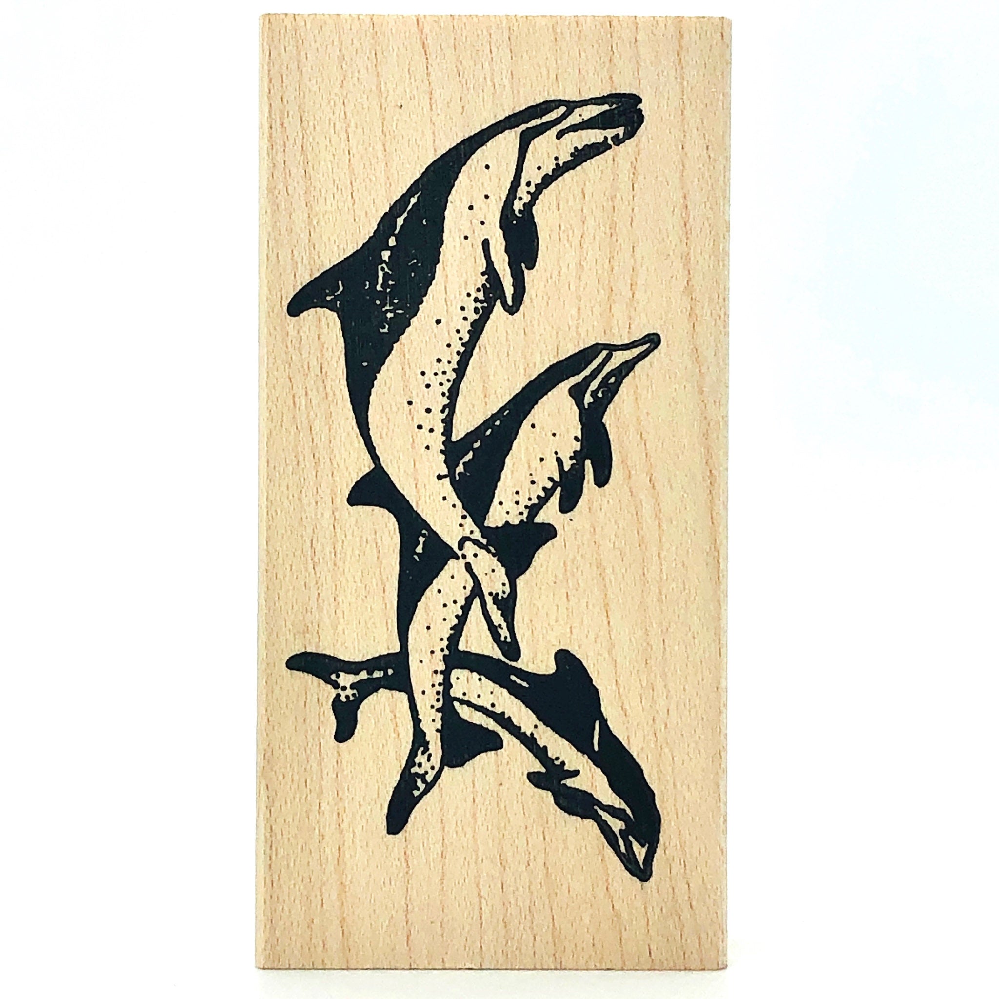 Triple Dolphin Stamp– Rubber Stamp Plantation