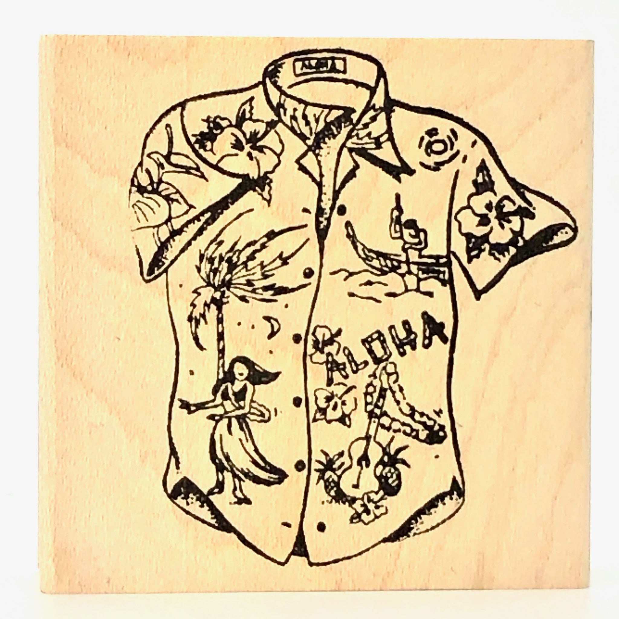 Aloha Shirt Stamp– Rubber Stamp Plantation