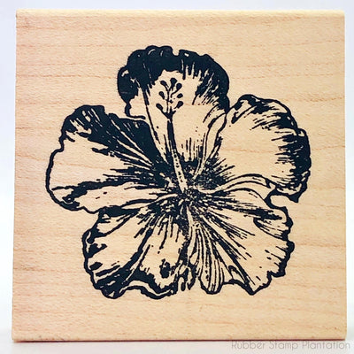 Hibiscus Stamp– Rubber Stamp Plantation
