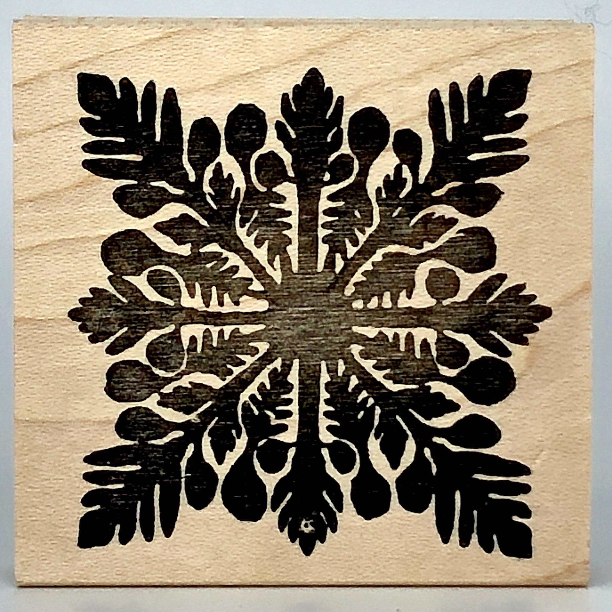 Large Ulu (Breadfruit) Quilt Stamp– Rubber Stamp Plantation