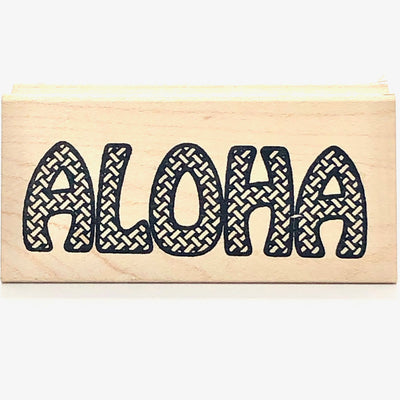 Woven Aloha Stamp– Rubber Stamp Plantation