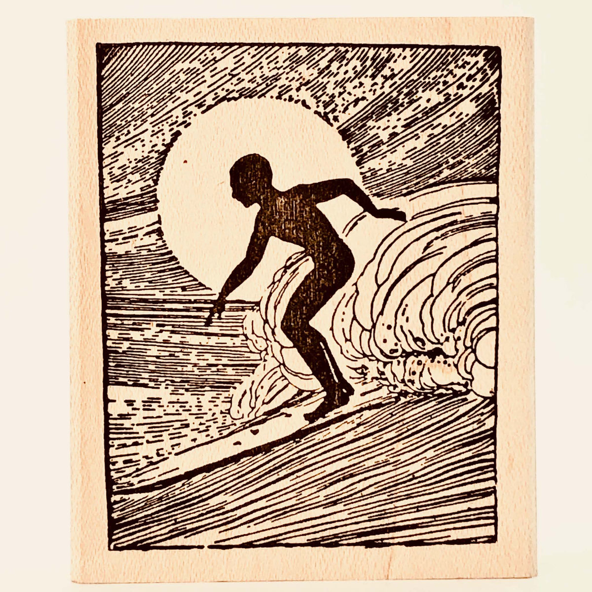Surfing Stamp– Rubber Stamp Plantation