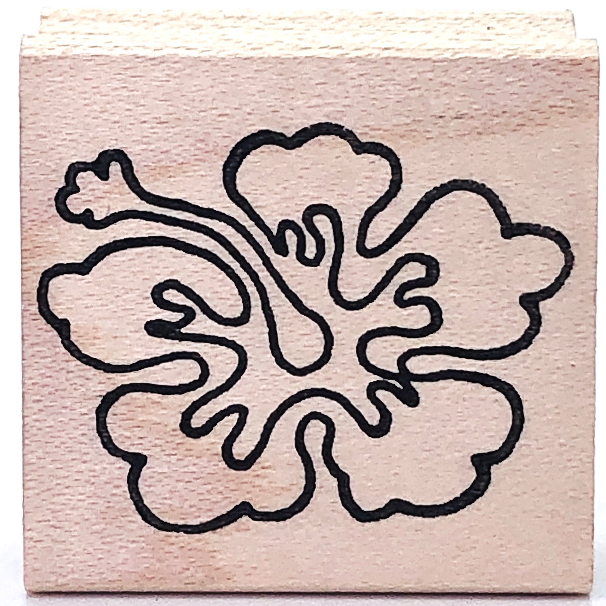 Petite Open Hibiscus Stamp– Rubber Stamp Plantation