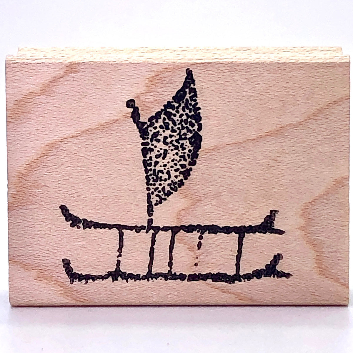 Outrigger Petroglyph Stamp– Rubber Stamp Plantation