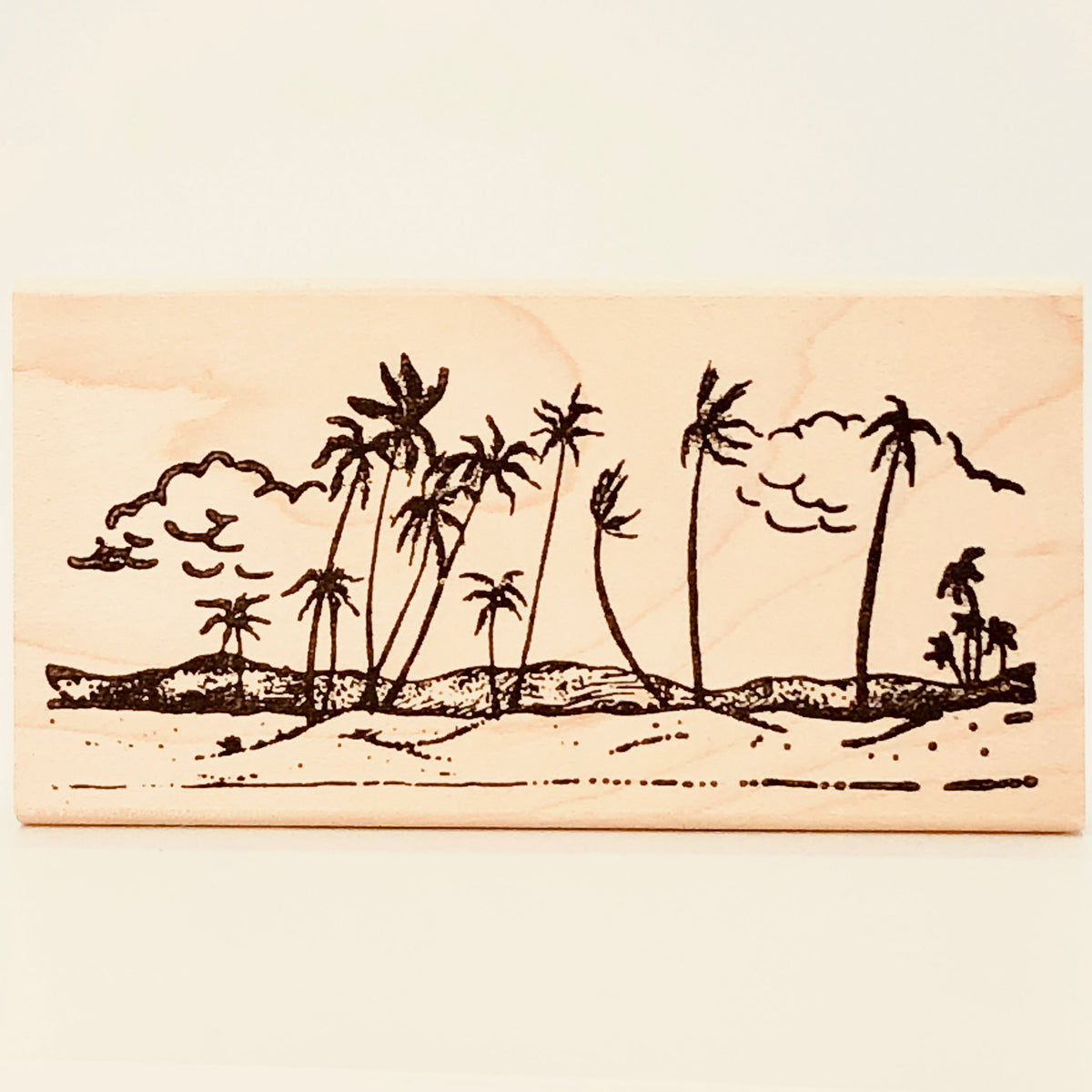 Beach Scene Stamp– Rubber Stamp Plantation