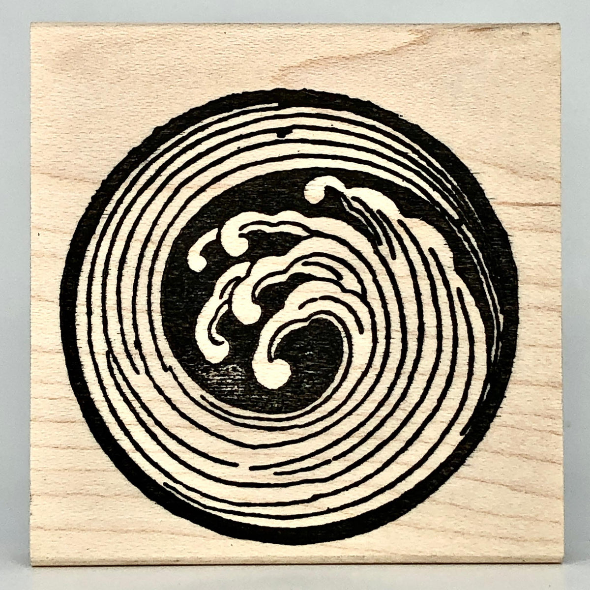 X-Large Wave Stamp– Rubber Stamp Plantation