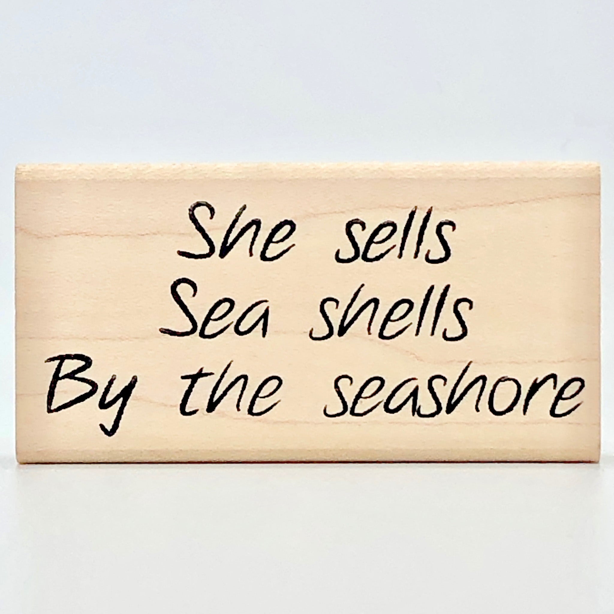 She Sells Seashells… Stamp– Rubber Stamp Plantation
