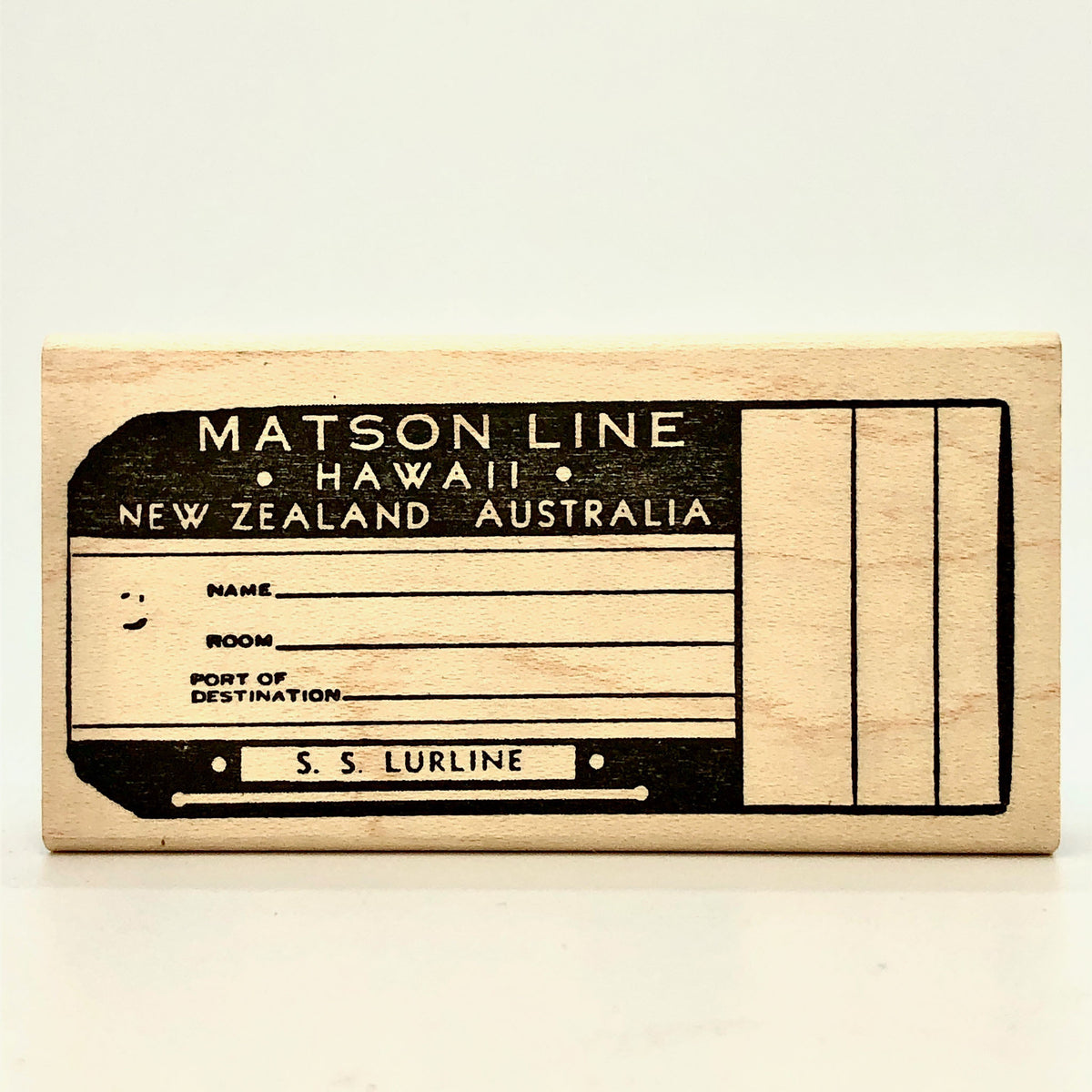 Large Matson Tag Stamp– Rubber Stamp Plantation