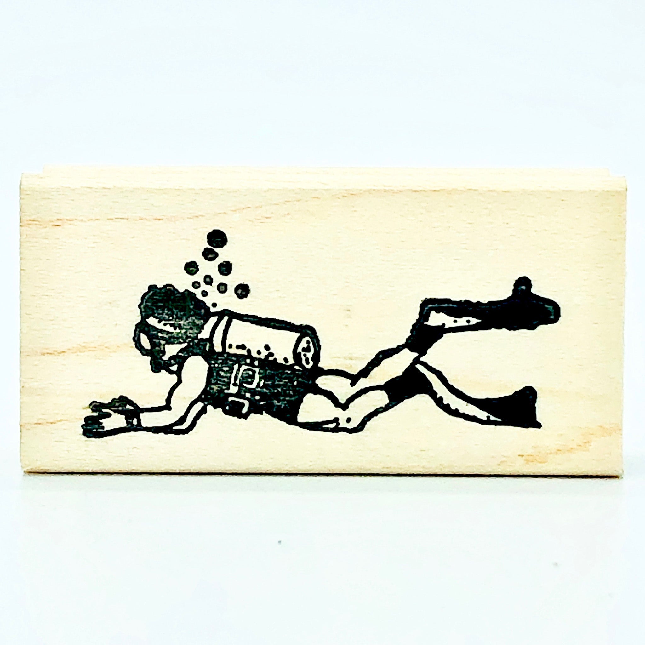 Scuba Man Stamp– Rubber Stamp Plantation