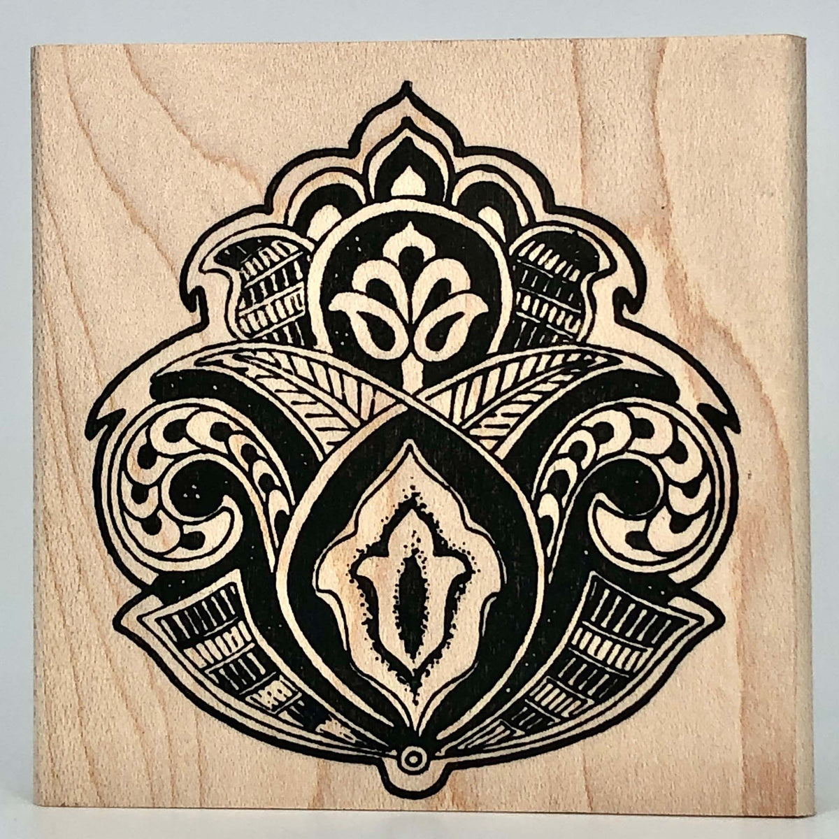X-Large Leaf Mandala Stamp– Rubber Stamp Plantation