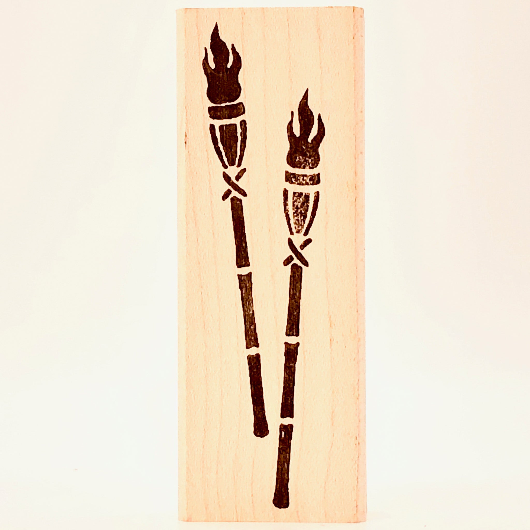 Tiki Torches Stamp– Rubber Stamp Plantation