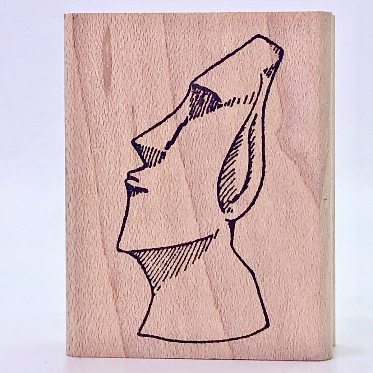 Small Mo'ai Stamp– Rubber Stamp Plantation