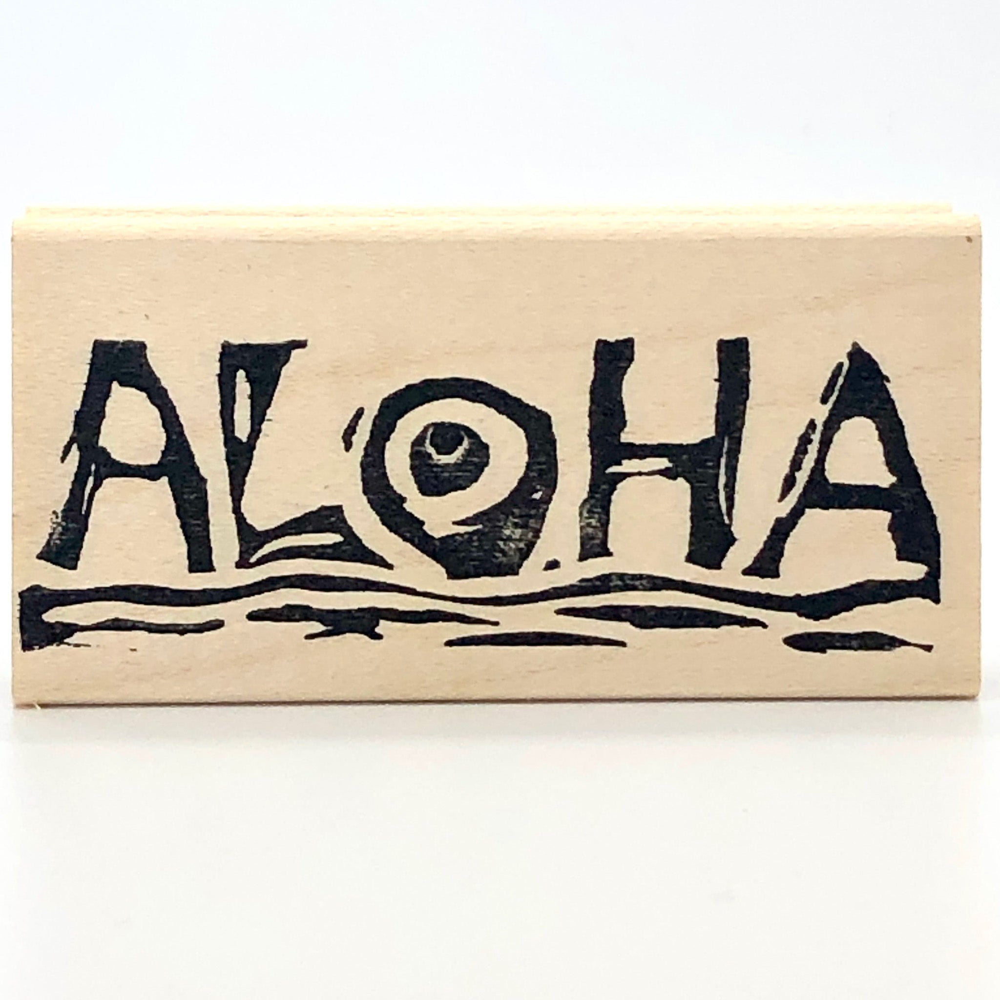Aloha Carved Stamp– Rubber Stamp Plantation