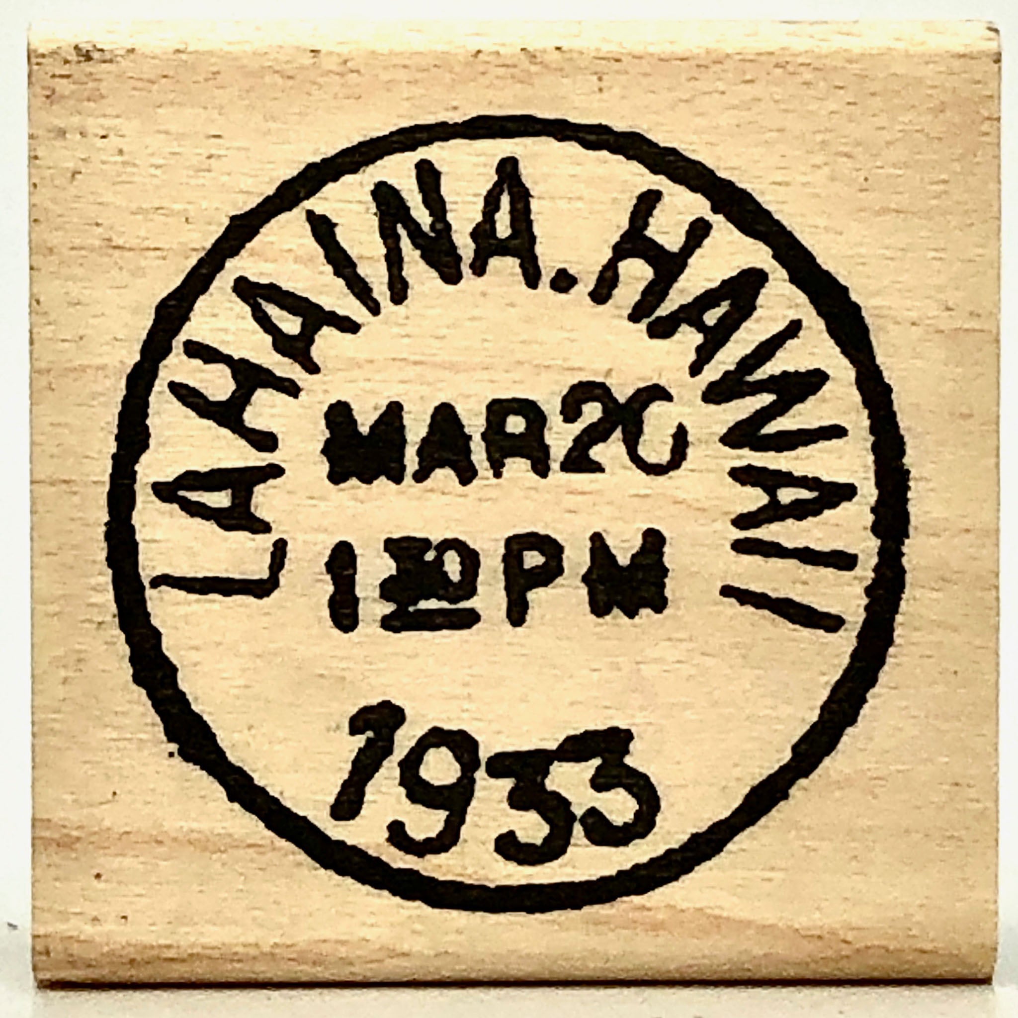Lahaina Post Mark Stamp– Rubber Stamp Plantation