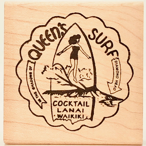 Queen Surf Stamp– Rubber Stamp Plantation