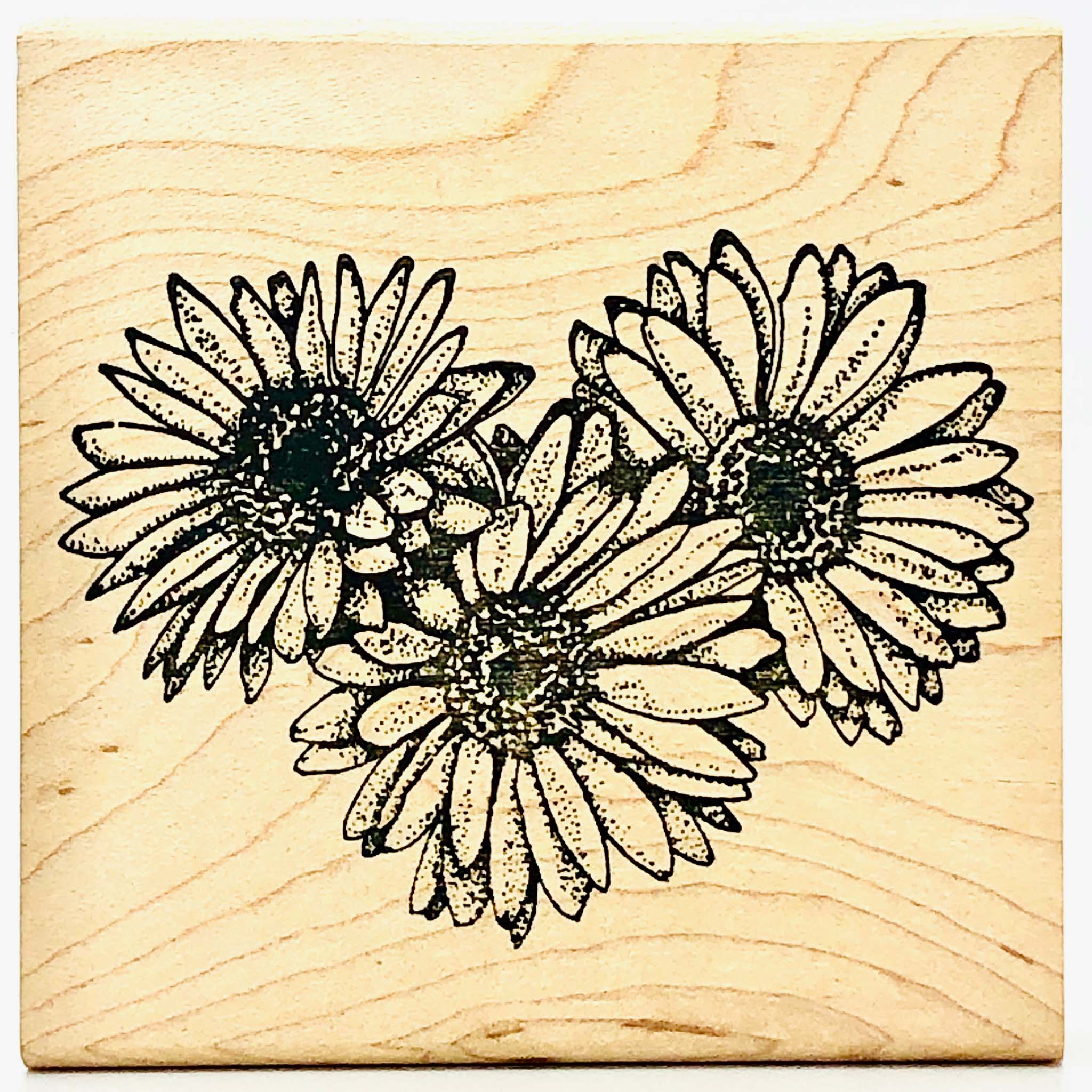 African Daisies Stamp– Rubber Stamp Plantation