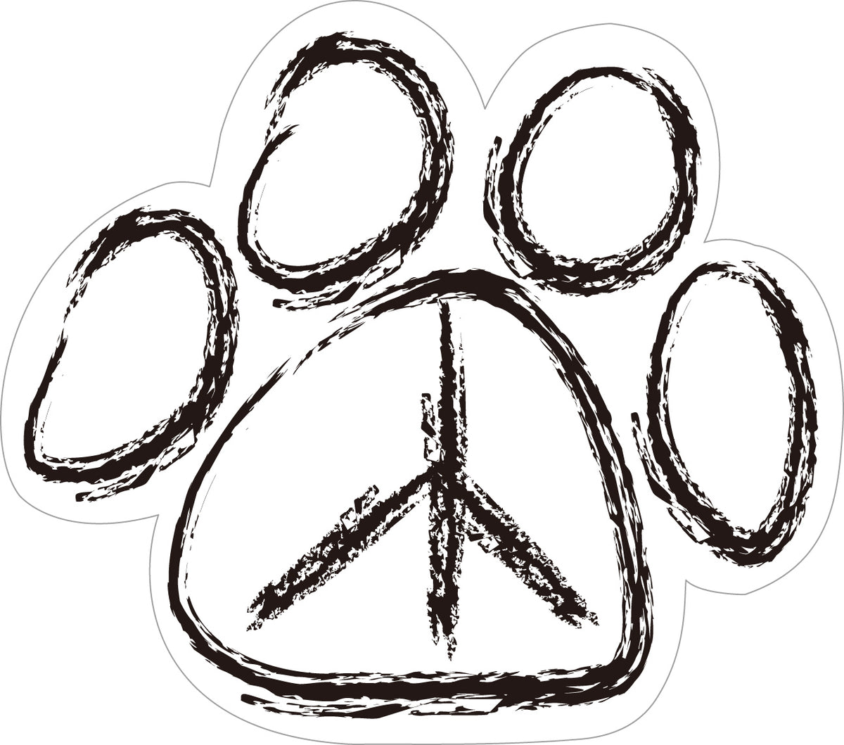 Peace Paws Decals– Rubber Stamp Plantation