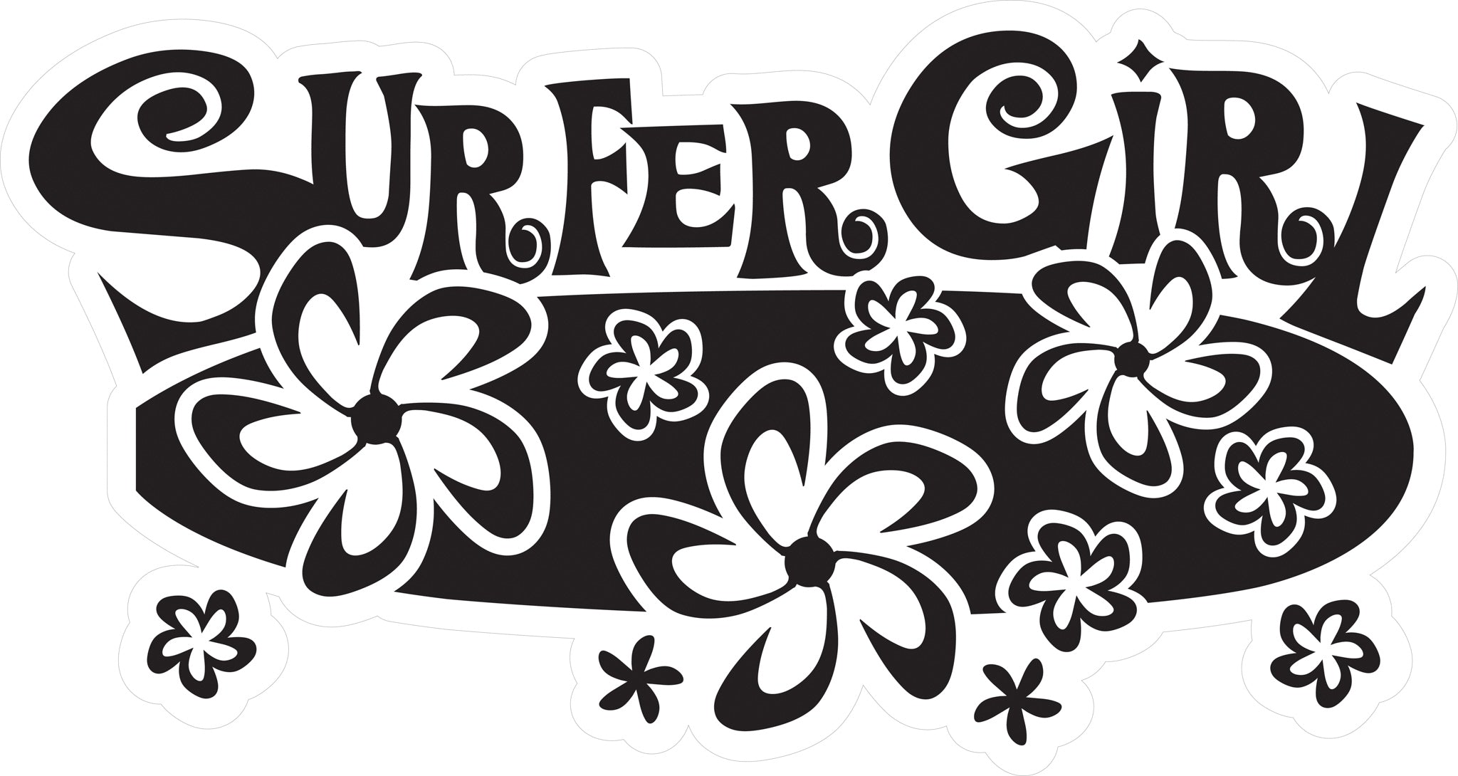 Surfer Girl Decals– Rubber Stamp Plantation
