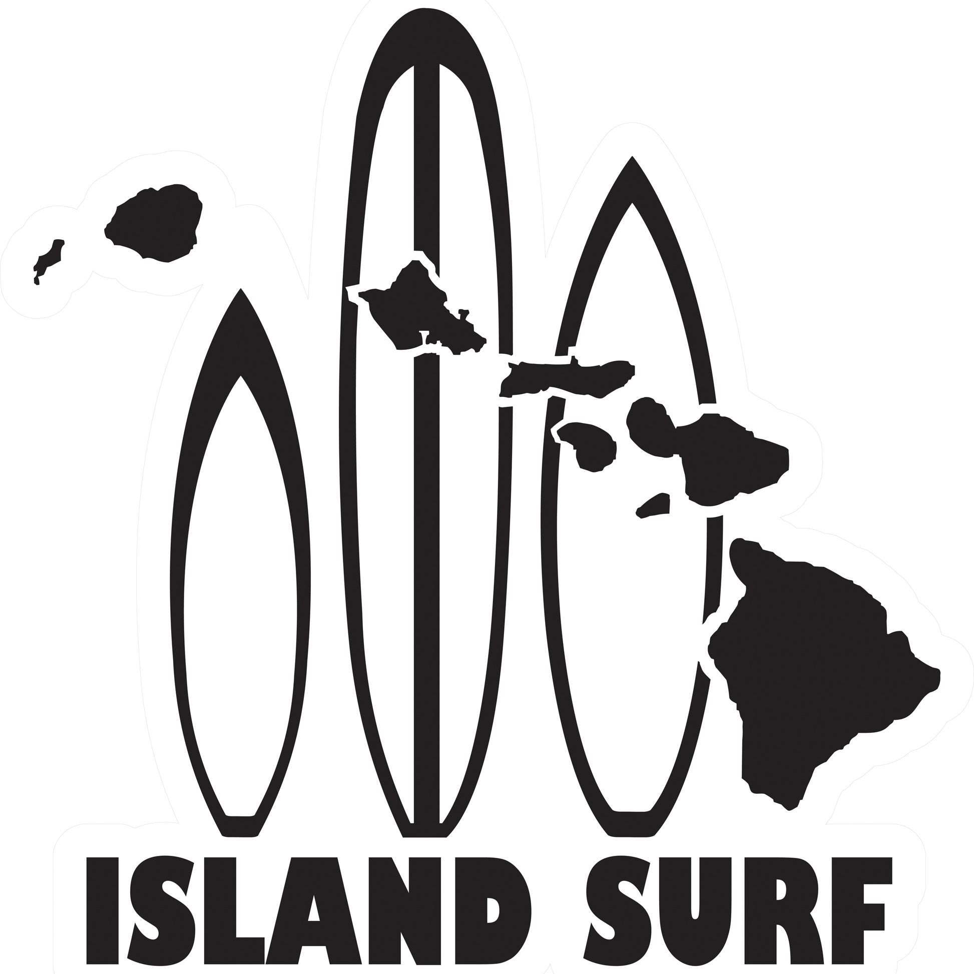 Island Surf Decals– Rubber Stamp Plantation