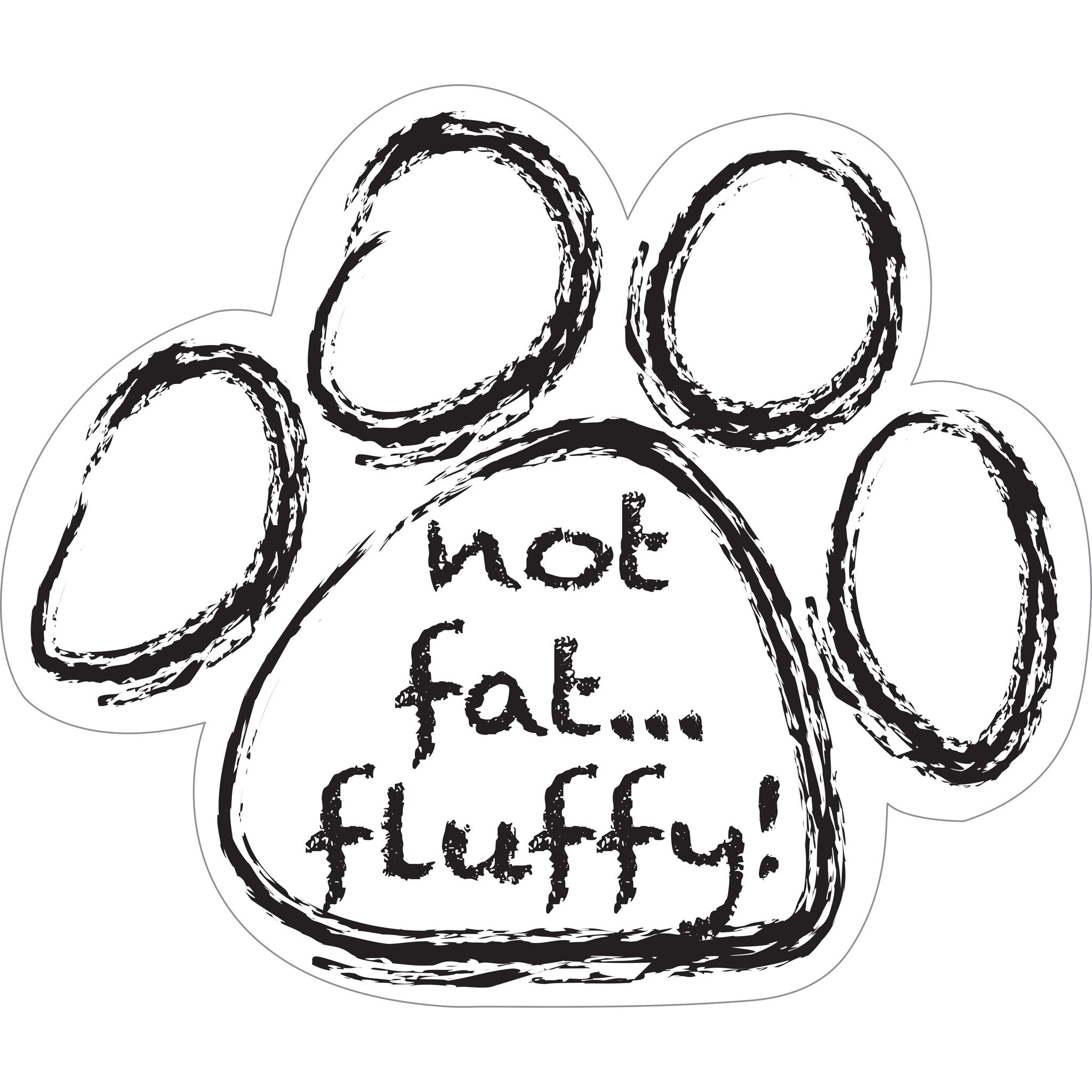 Not Fat...Fluffy Decals– Rubber Stamp Plantation