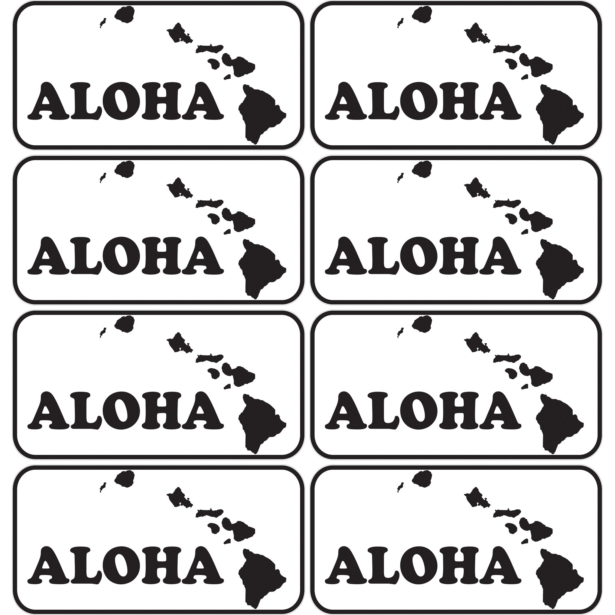 Aloha Islands Decals– Rubber Stamp Plantation