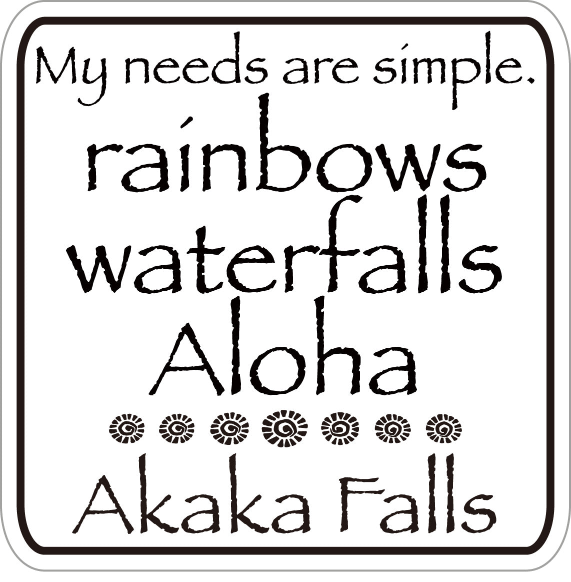 My Needs Decals Rubber Stamp Plantation My Needs Decals Rubber Stamp Plantation