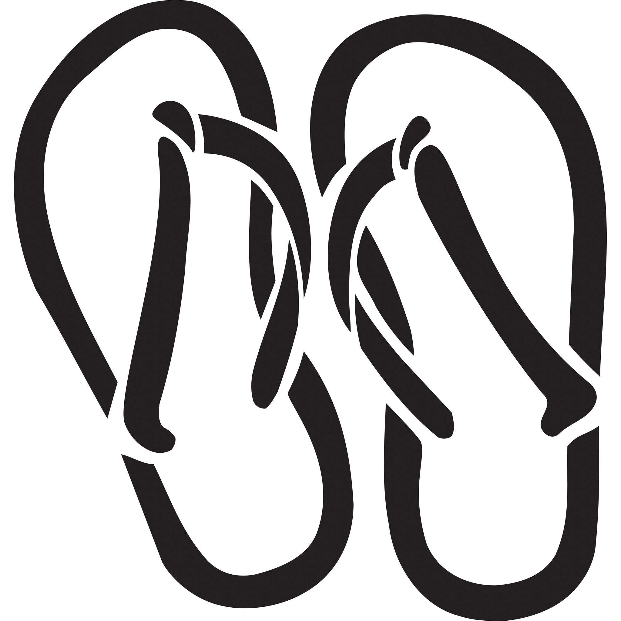 Slippah Etch Stencil– Rubber Stamp Plantation