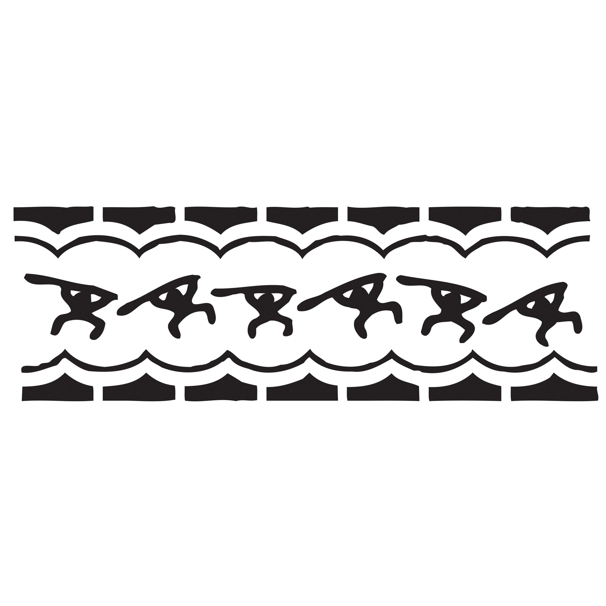 Paddler Border Etch Stencil– Rubber Stamp Plantation