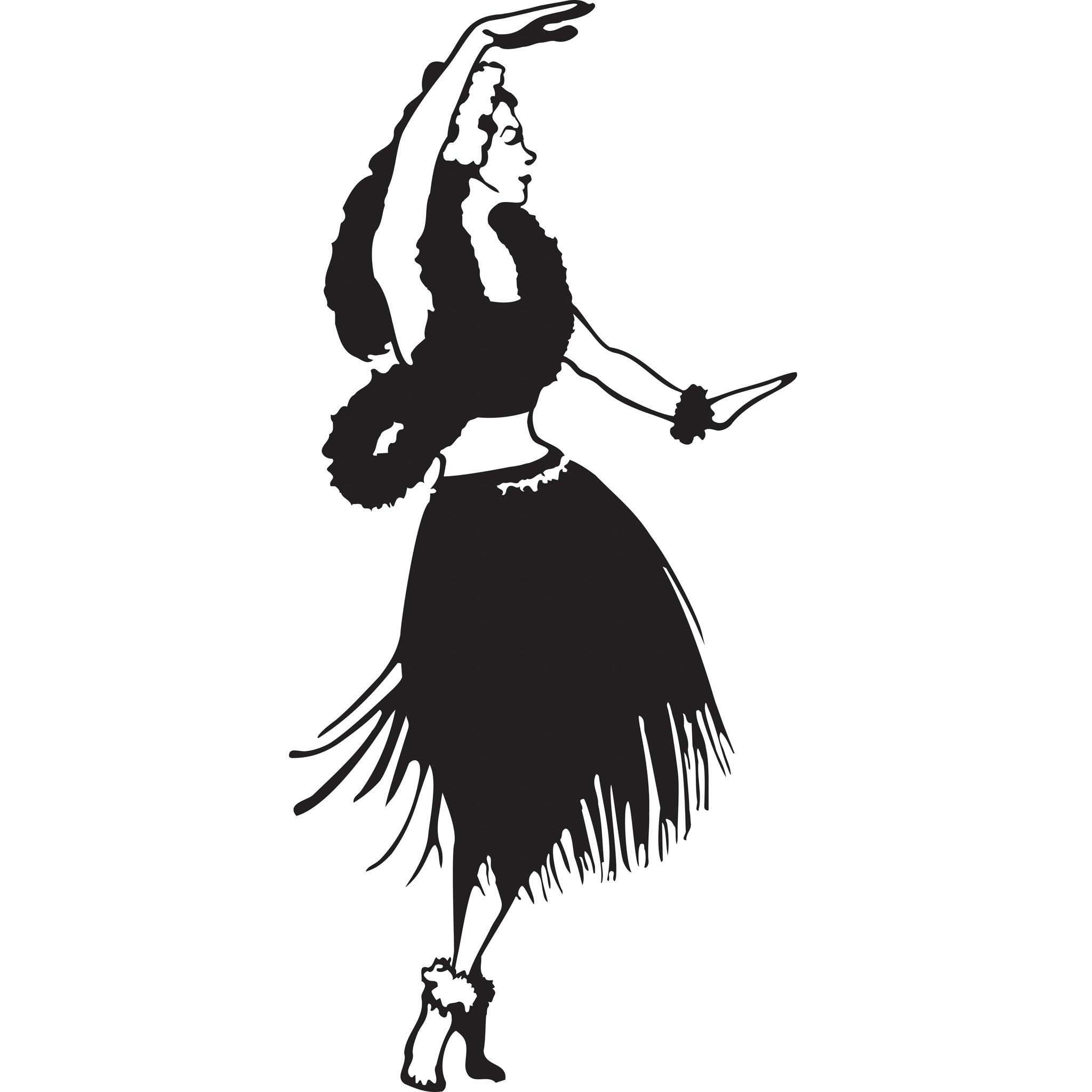 Vintage Hula Girl Etch Stencil– Rubber Stamp Plantation