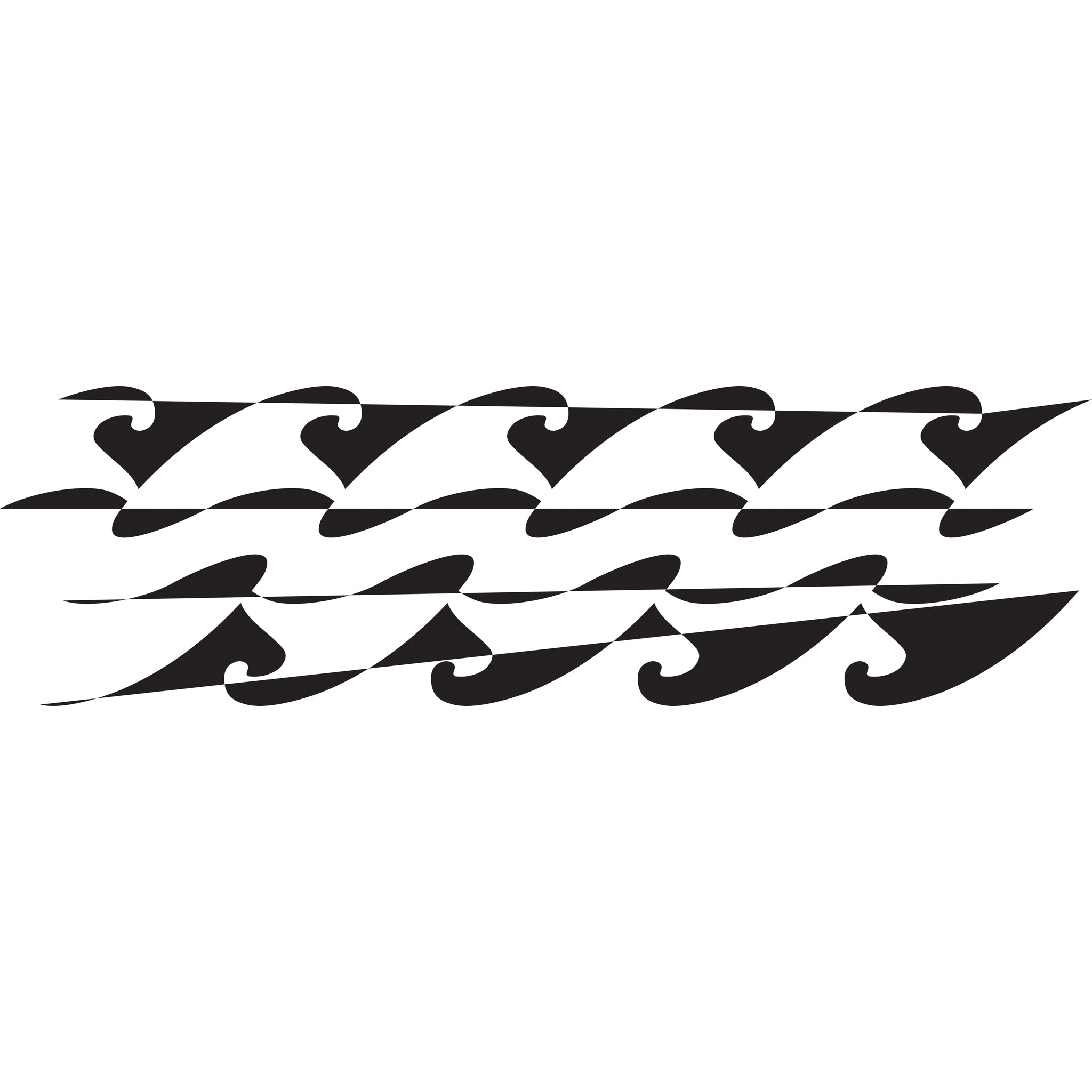 Wave Border Etch Stencil– Rubber Stamp Plantation