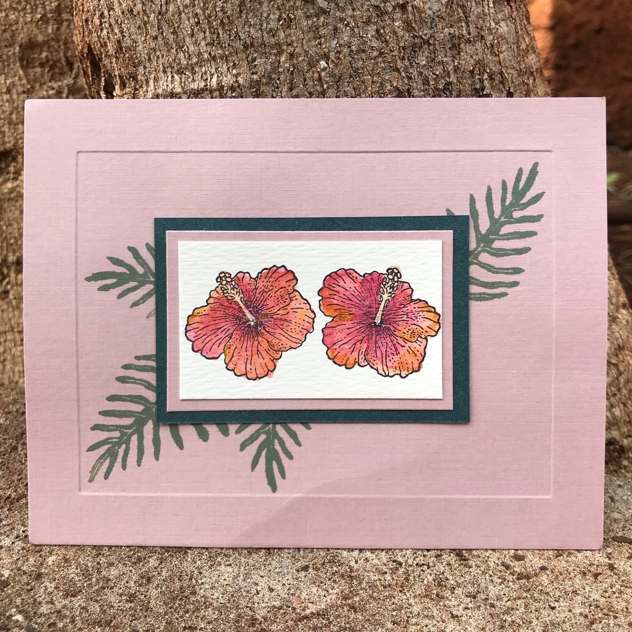 Small Hibiscus Stamp– Rubber Stamp Plantation