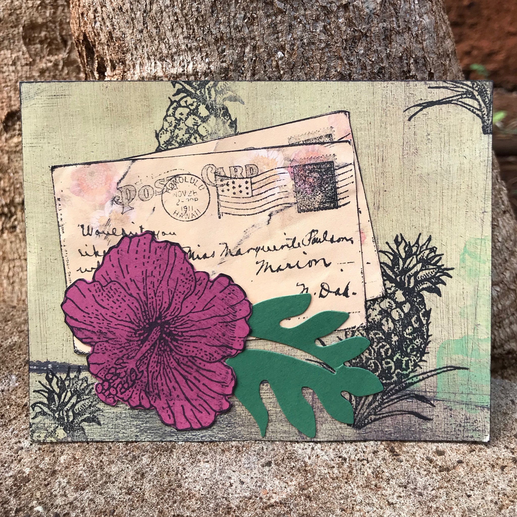 New Hibiscus Stamp– Rubber Stamp Plantation