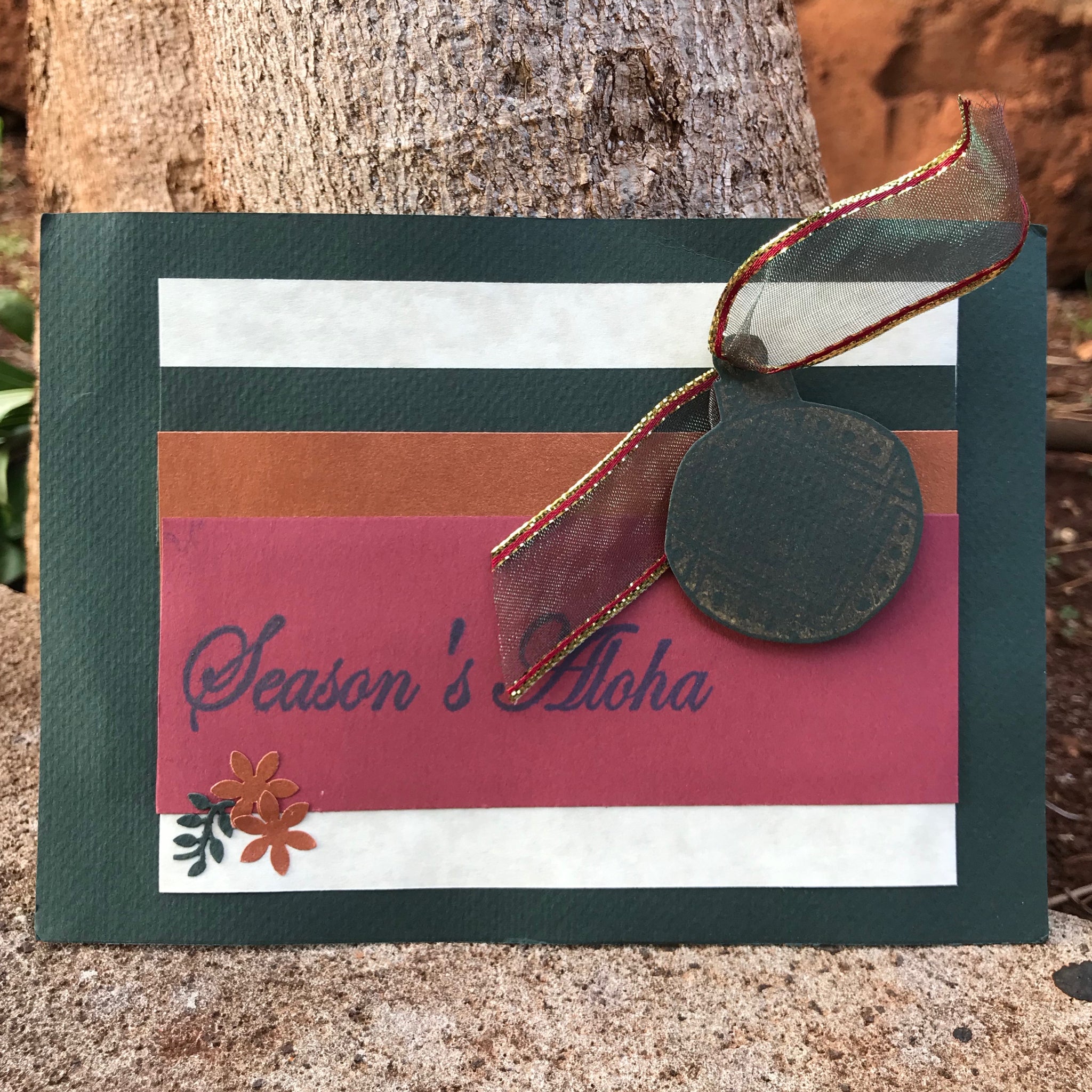 Large Season's Aloha Stamp– Rubber Stamp Plantation