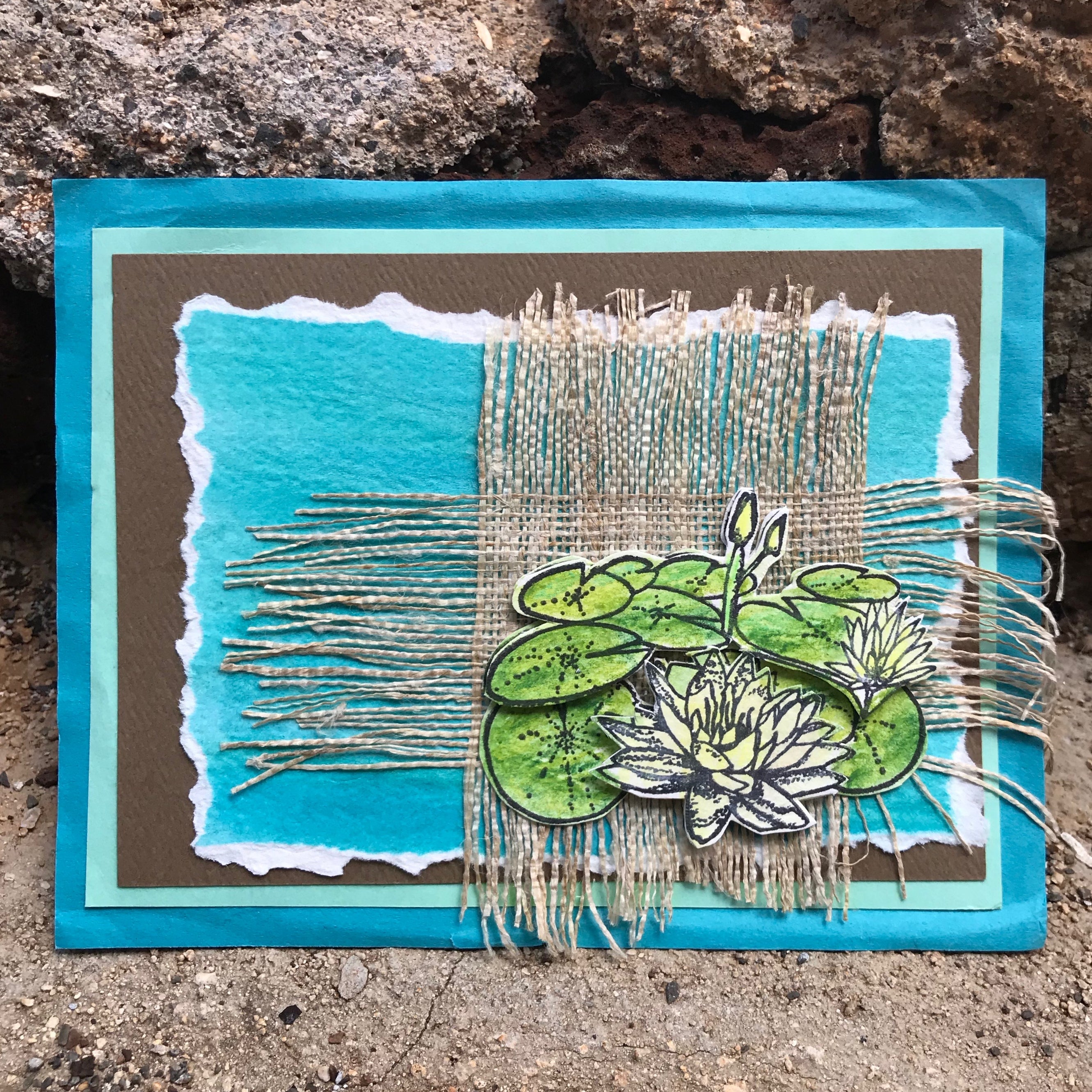 Water Lilies Stamp– Rubber Stamp Plantation