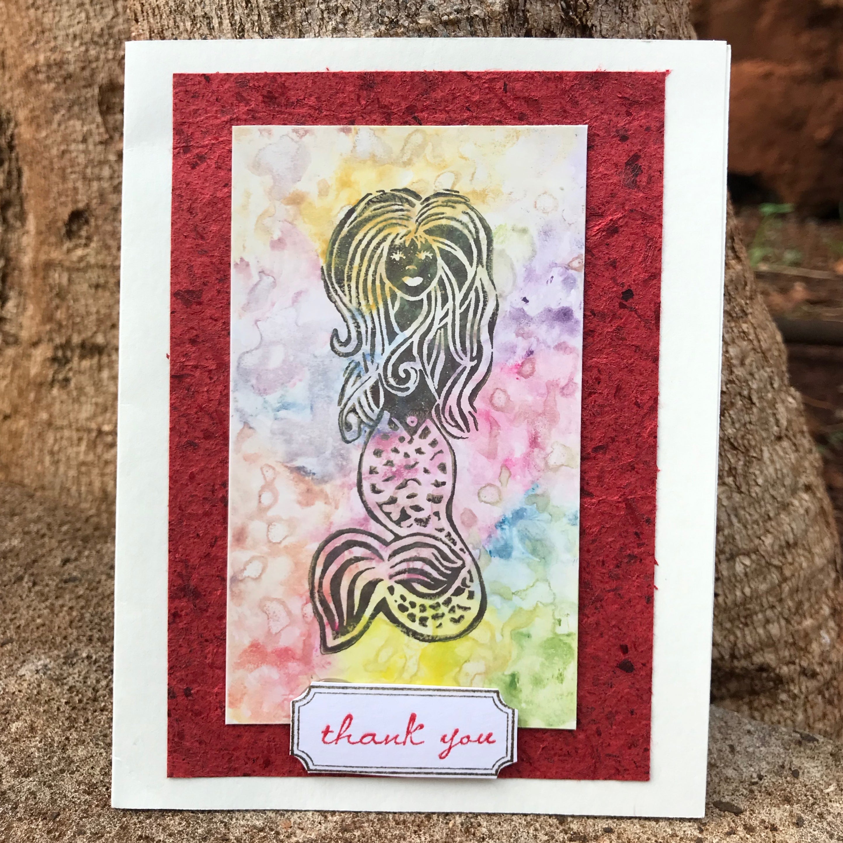 Carved Mermaid Stamp– Rubber Stamp Plantation