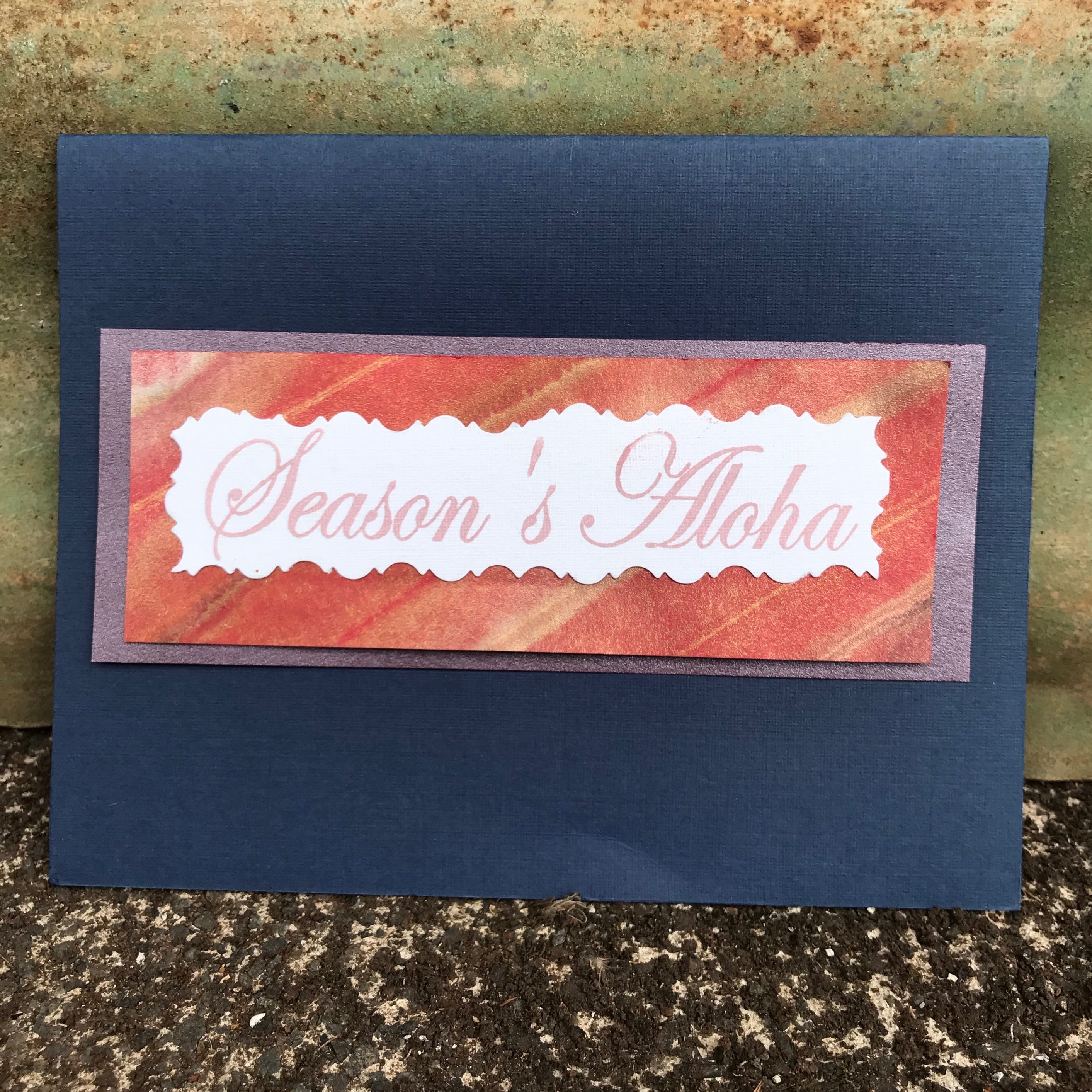 Large Season's Aloha Stamp– Rubber Stamp Plantation