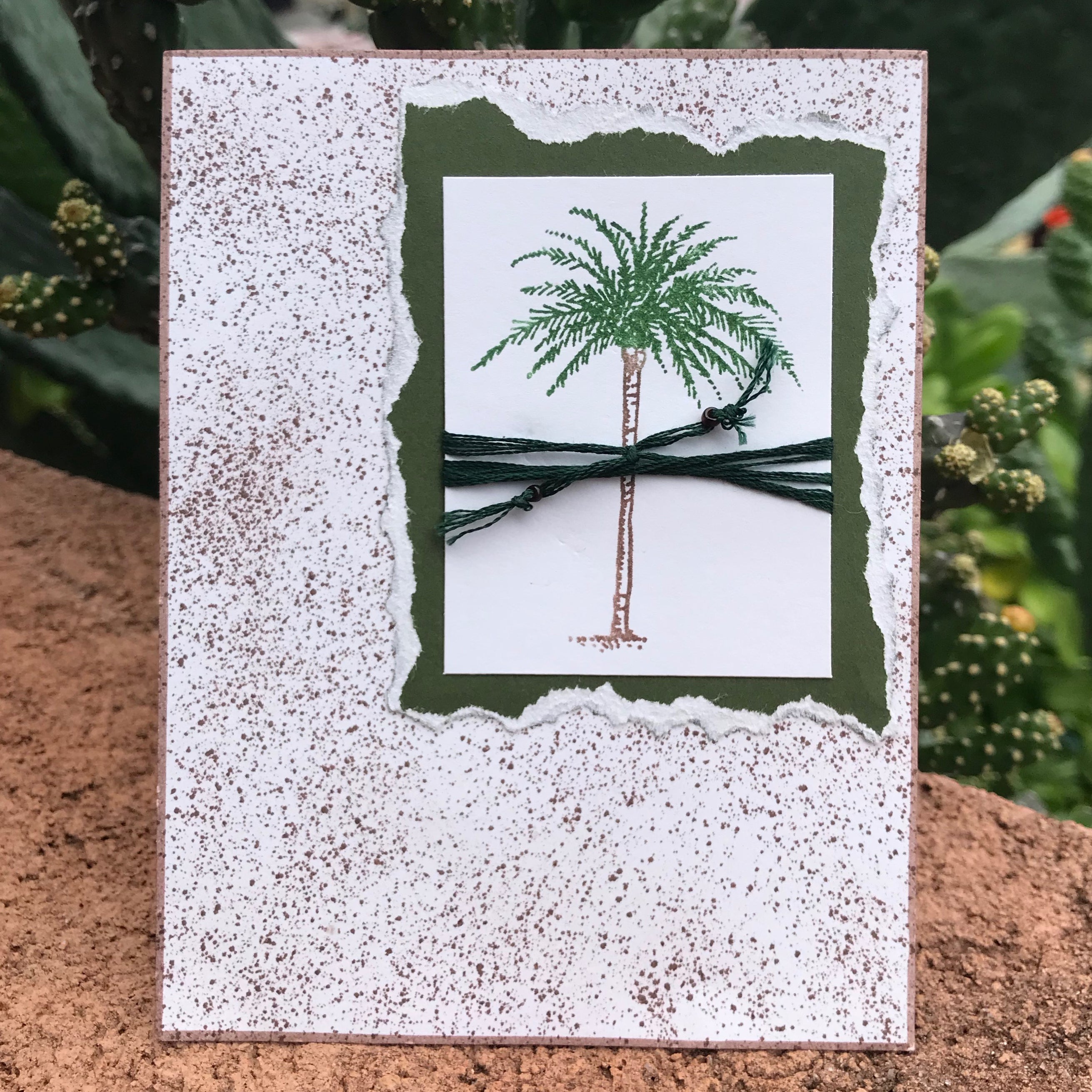 Large Single Palm Stamp– Rubber Stamp Plantation