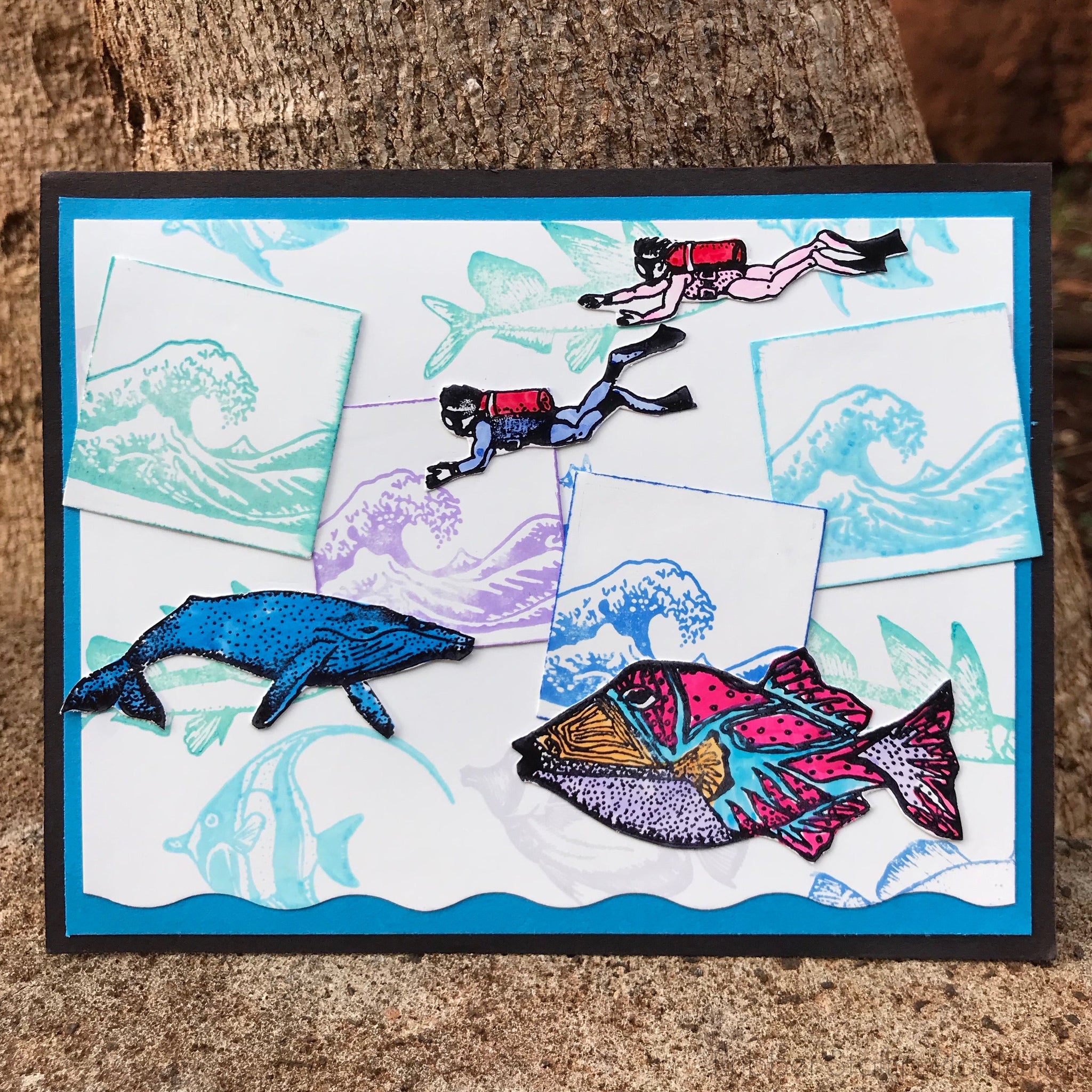 Malolo (Flying Fish) Stamp– Rubber Stamp Plantation