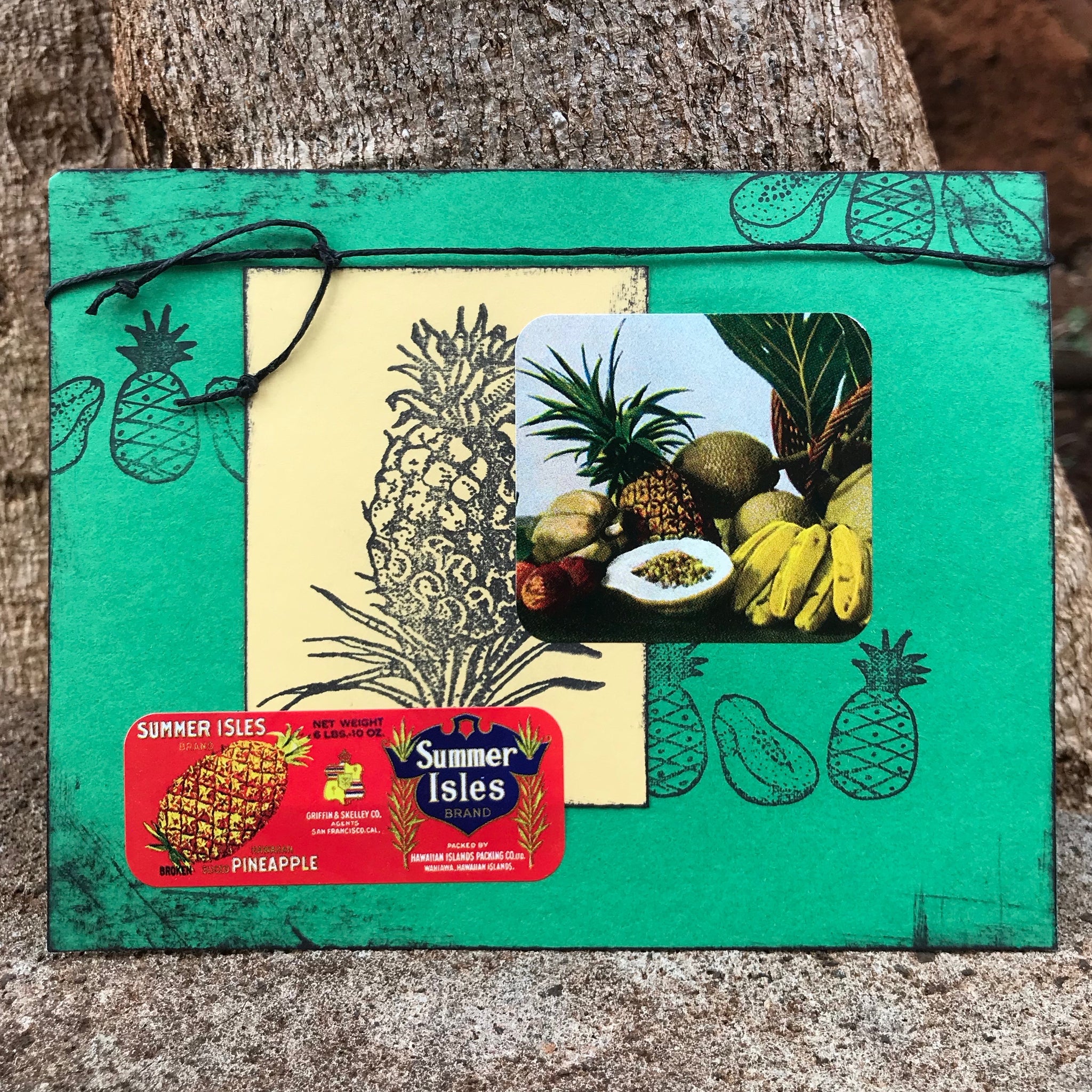 Large Pine/Papaya Stamp– Rubber Stamp Plantation
