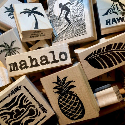 Large Leaf Carved Stamp– Rubber Stamp Plantation