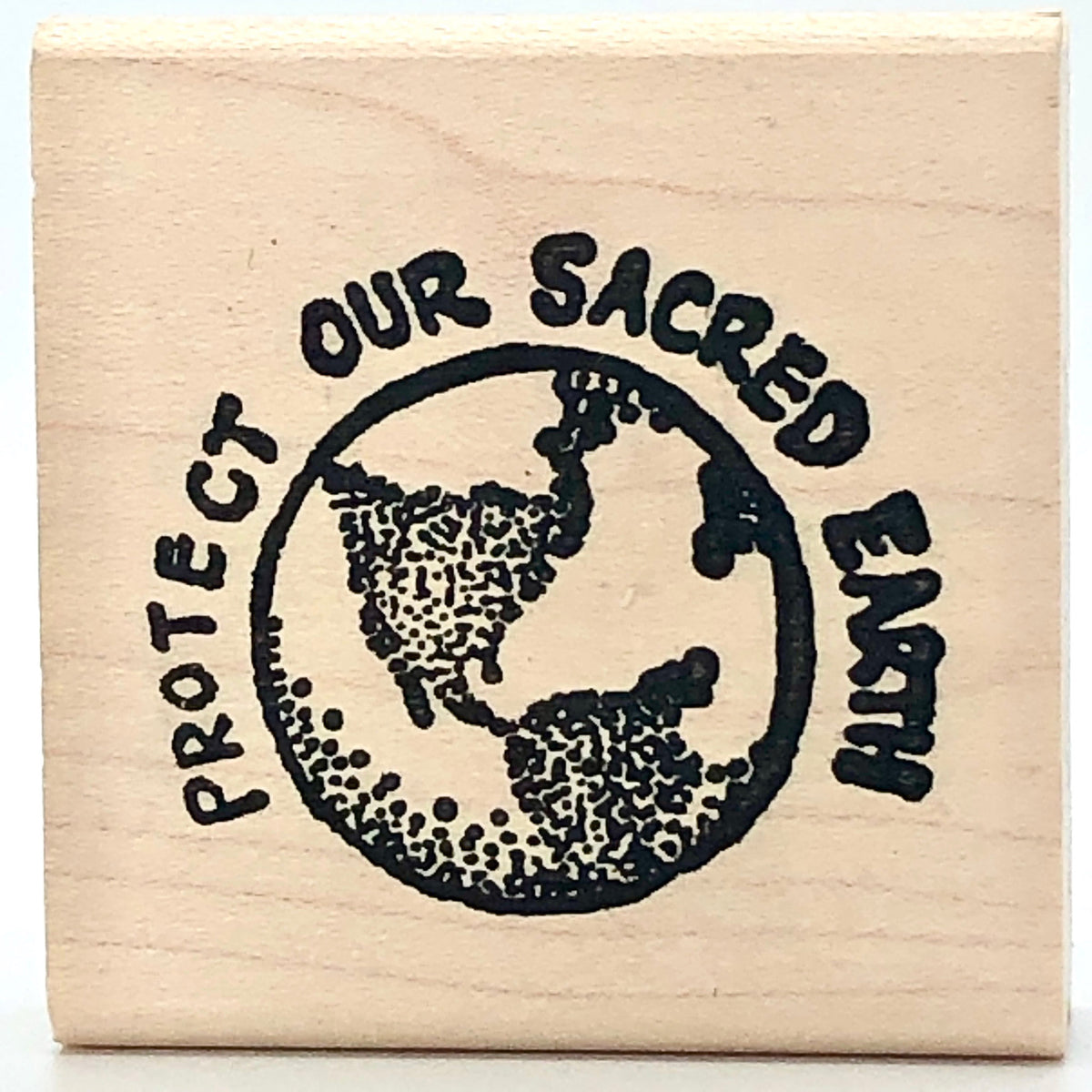 Protect Our Sacred Earth Stamp– Rubber Stamp Plantation