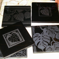 Monstera Border Etch Stencil– Rubber Stamp Plantation